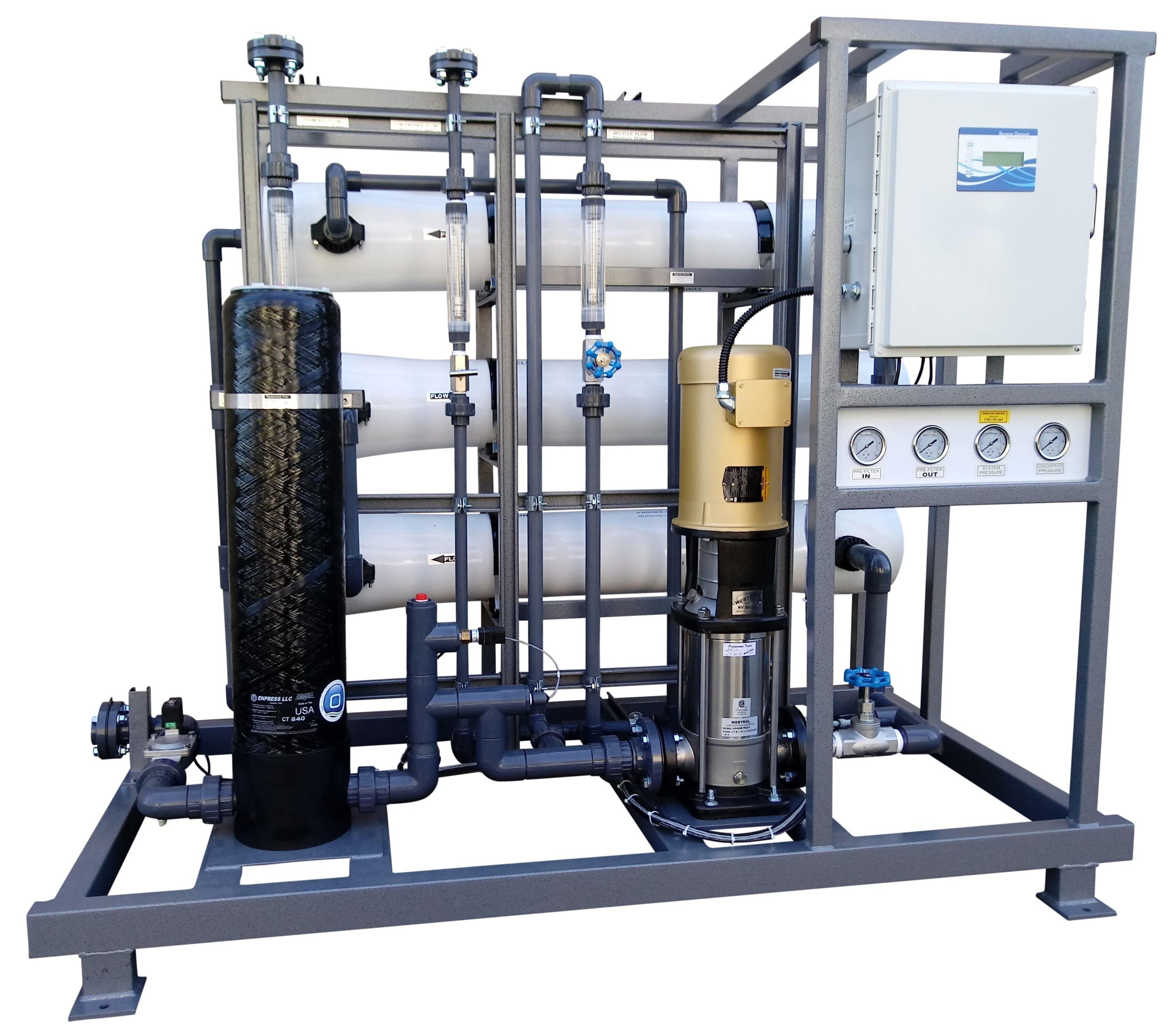 Frame Mount Vertical High Capacity Reverse Osmosis System - Eden Water ...
